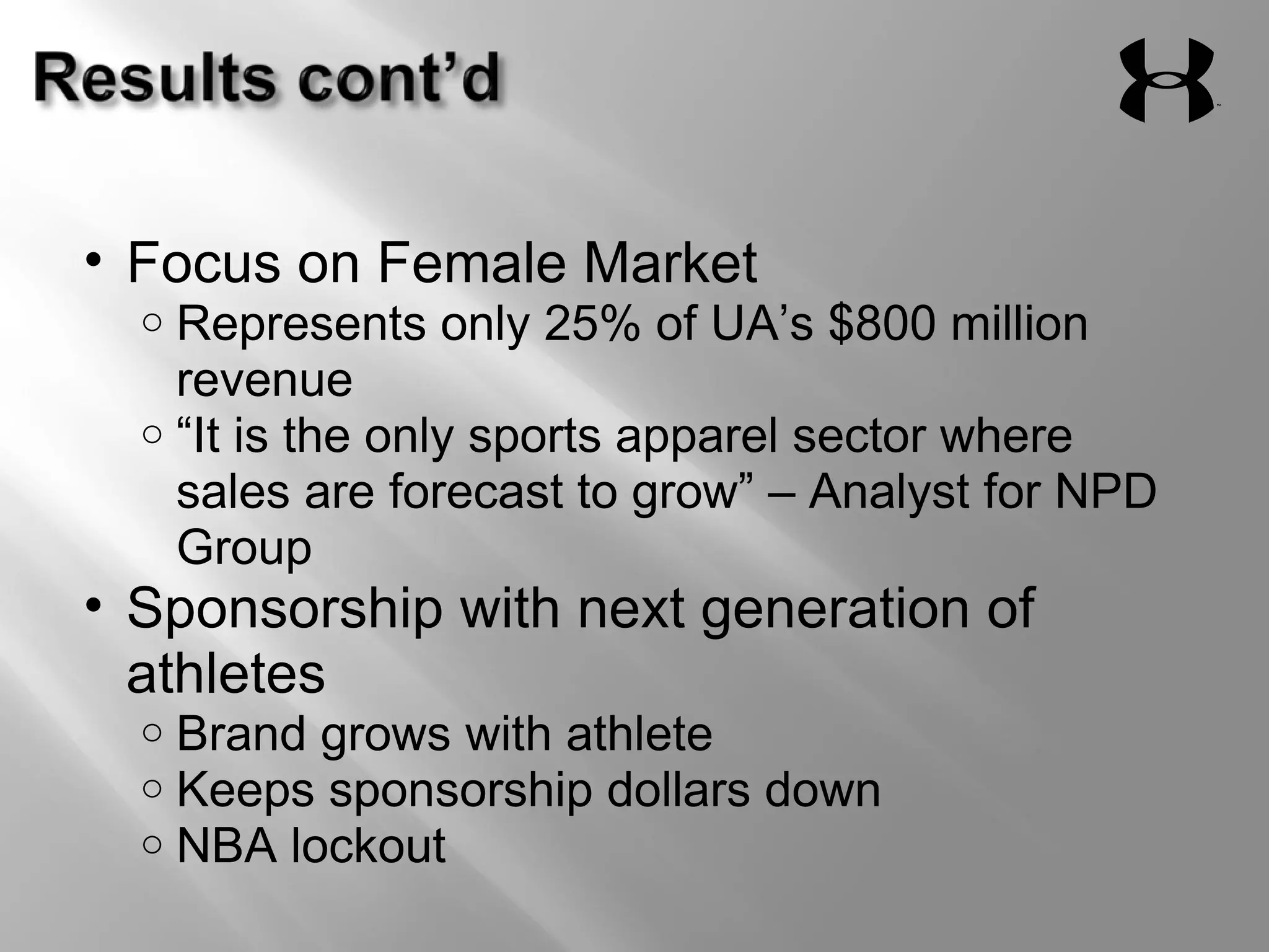 Under Armour Strategic Analysis & Recommendations | PPT