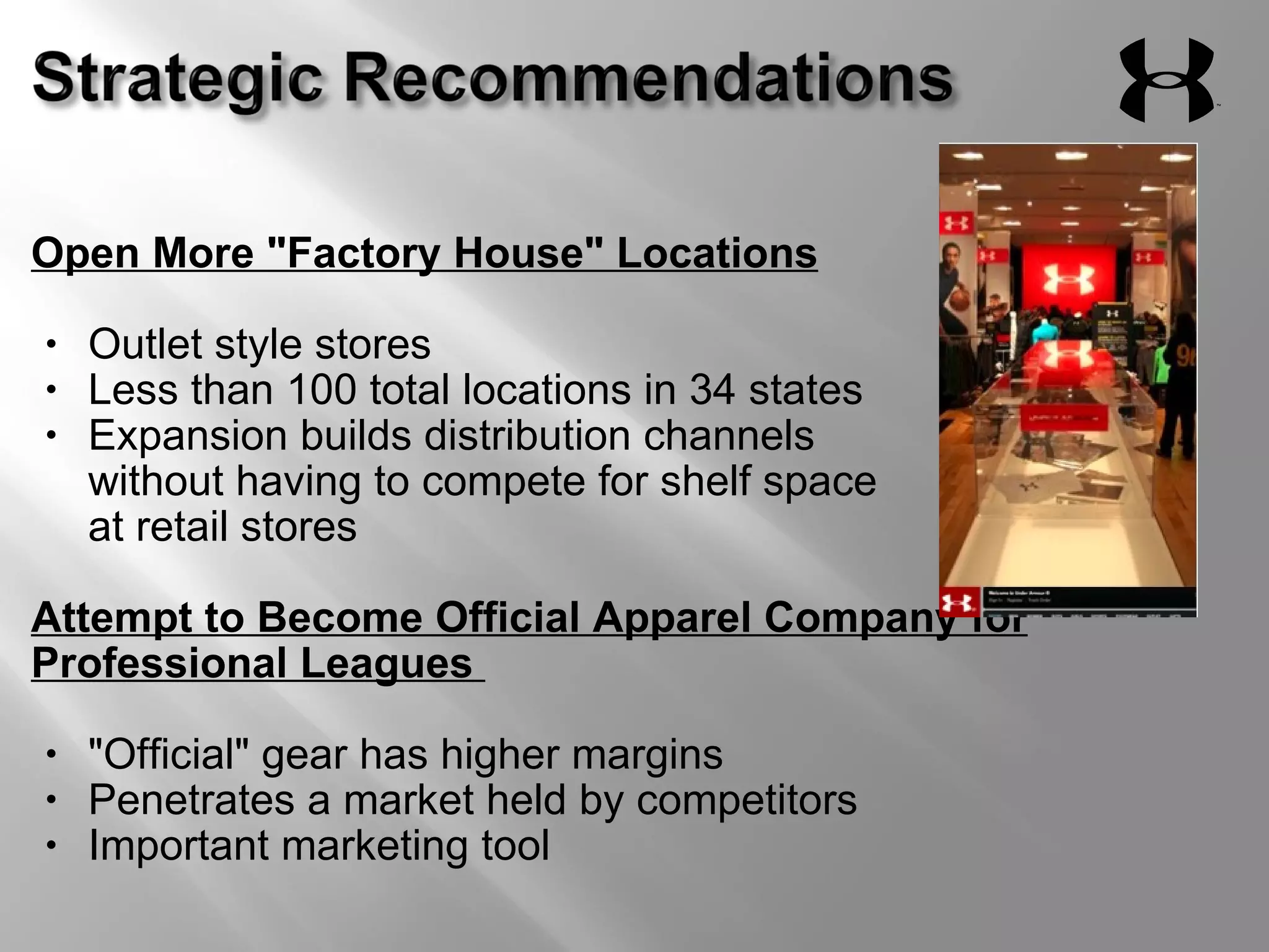 Under Armour Strategic Analysis & Recommendations | PPT