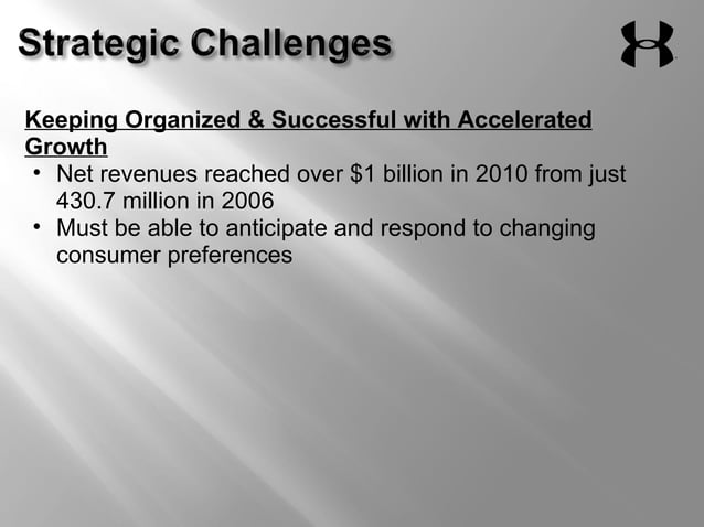 Under Armour Strategic Analysis & Recommendations | PPT