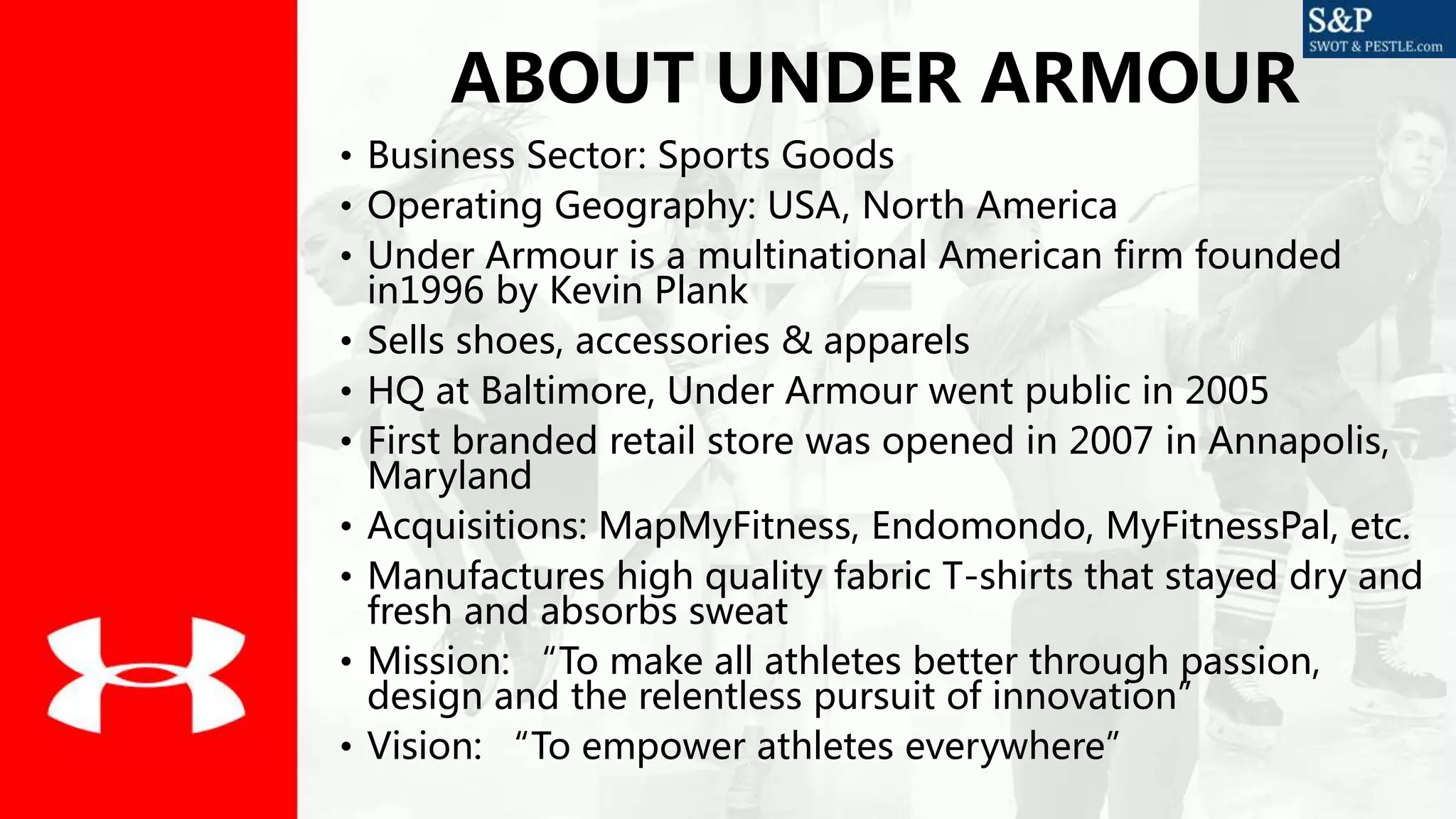 How to do Under Armour's SWOT Analysis? Strengths, Weaknesses ...