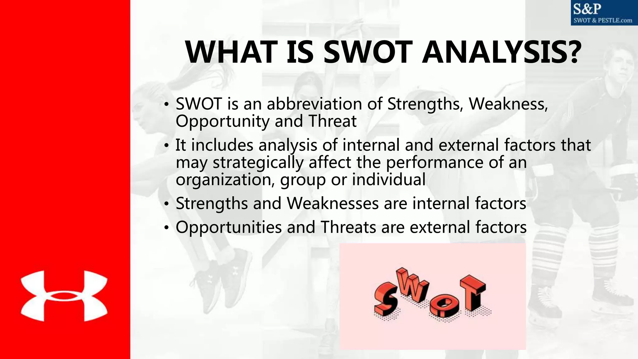 How to do Under Armour's SWOT Analysis? Strengths, Weaknesses ...