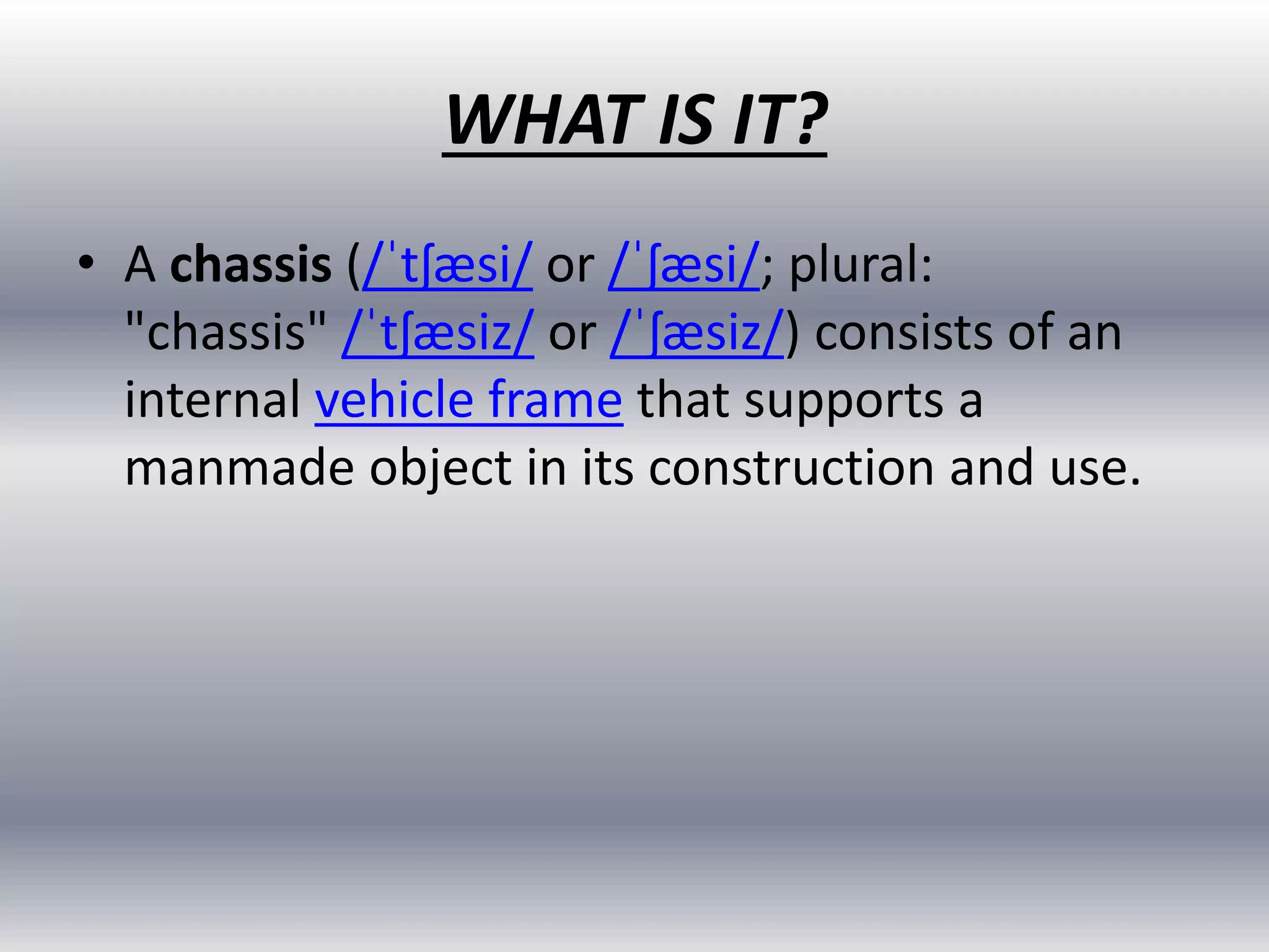 AUTOMOBILE UNDER CHASSIS | PPTX