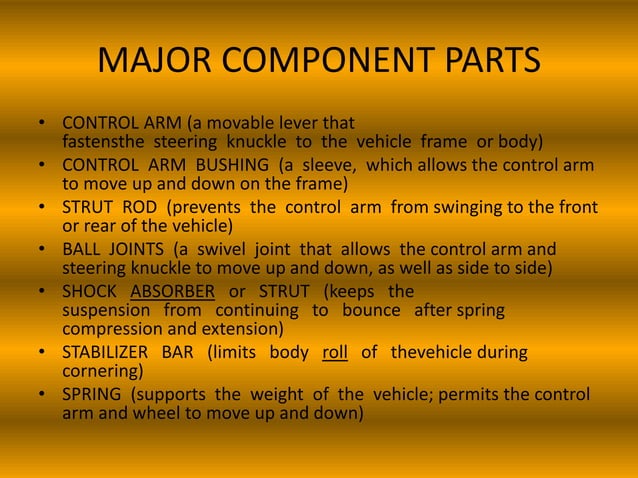 AUTOMOBILE UNDER CHASSIS | PPTX