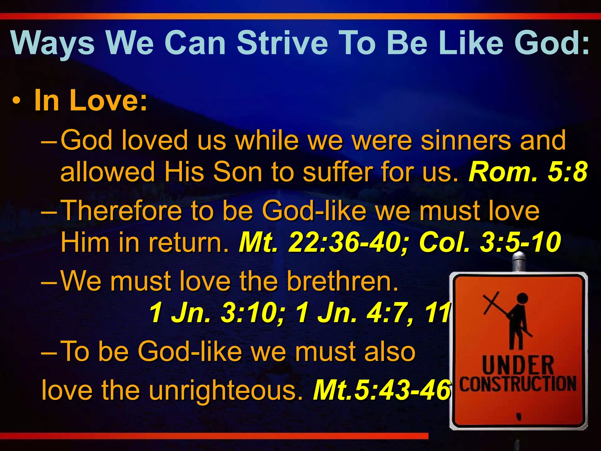 Under Construction Building Godliness | PPT