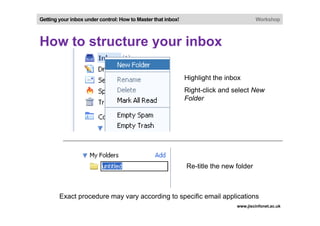 Getting your inbox under control: How to Master that inbox! | PPT