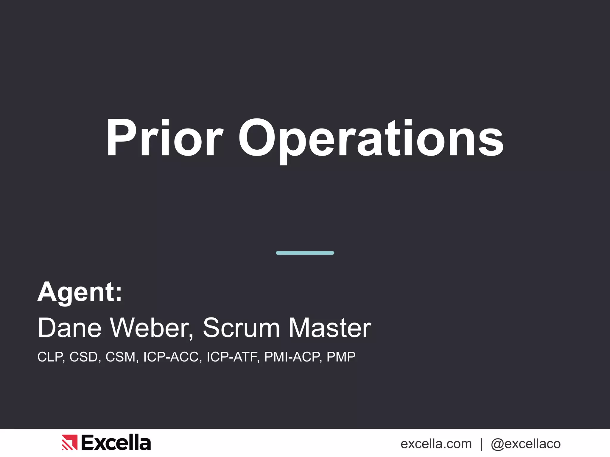 Undercover Scrum Master - Agile2019 | PPT