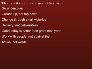 Undercover Ux Slides | PPT