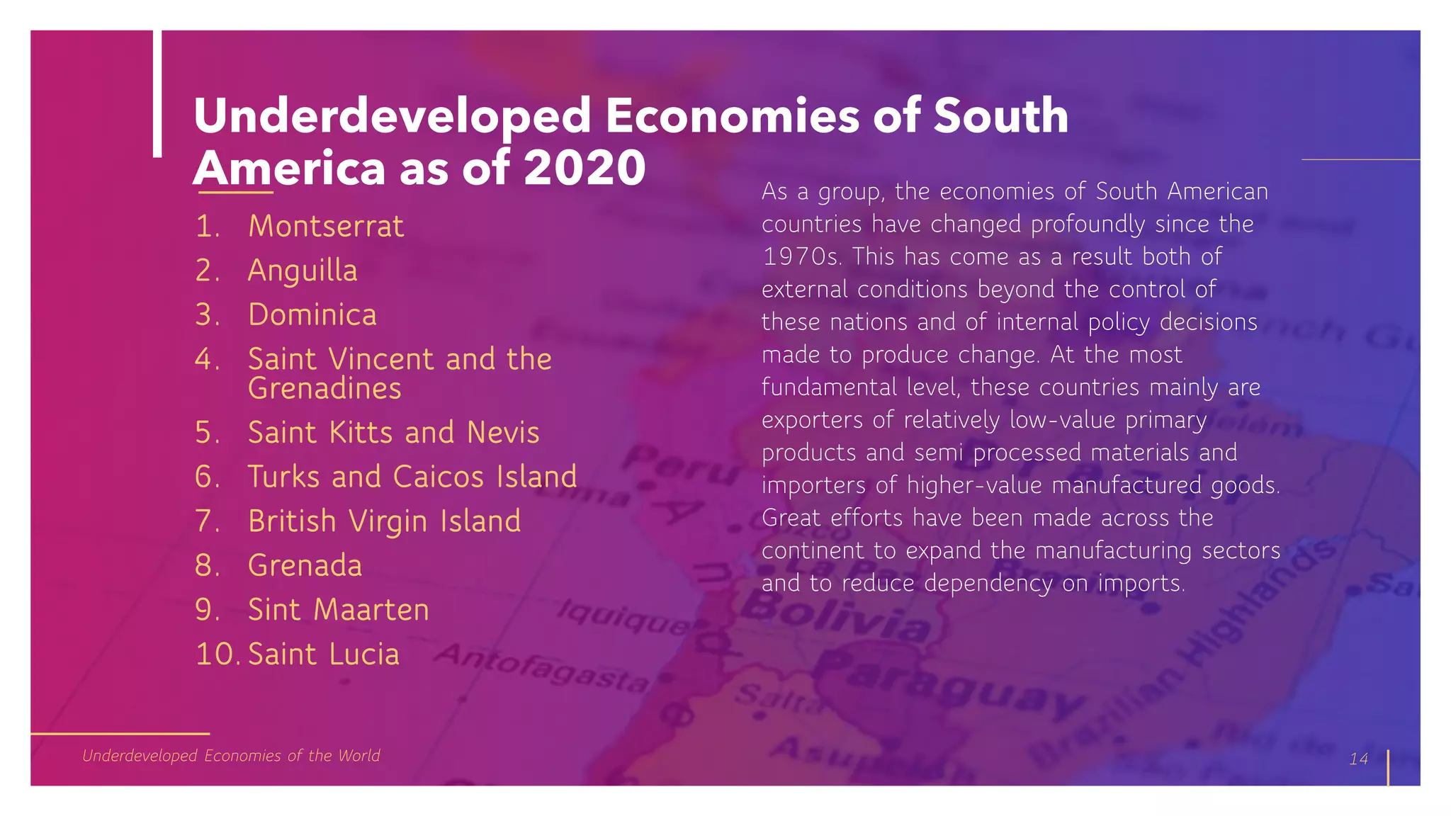 Underdeveloped economies of the world | PPTX