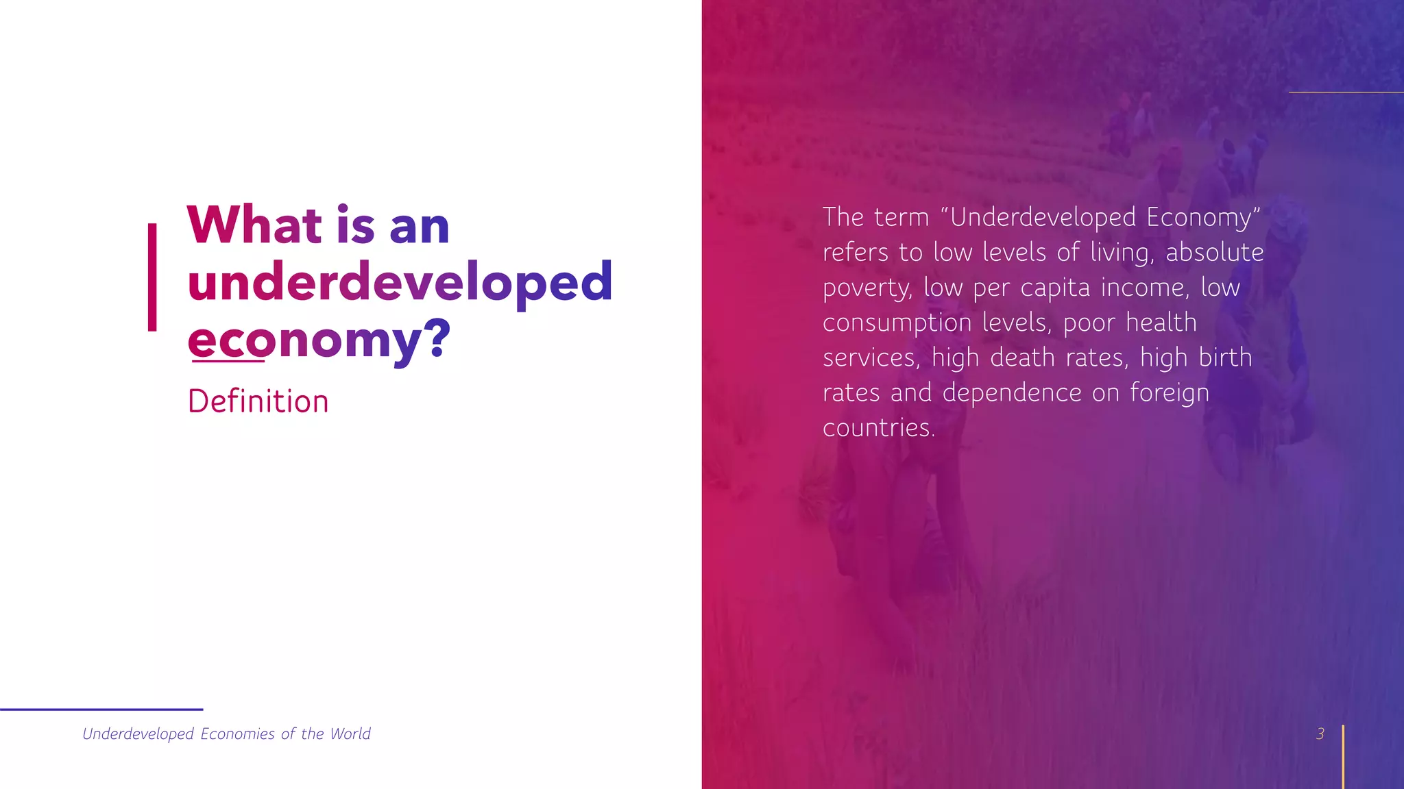 Underdeveloped economies of the world | PPTX