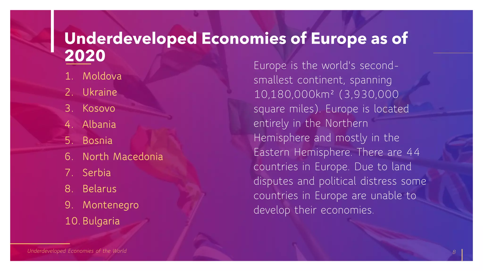 Underdeveloped economies of the world | PPTX