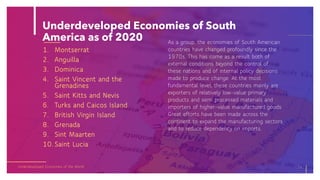 Underdeveloped economies of the world | PPTX