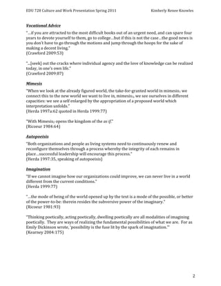 Underemployed Workers Handout | PDF