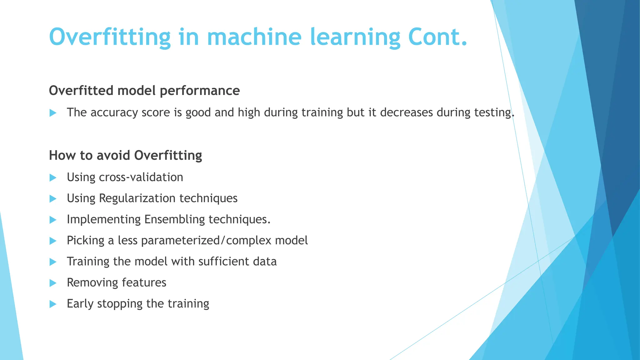Underfitting and Overfitting in Machine Learning | PPTX