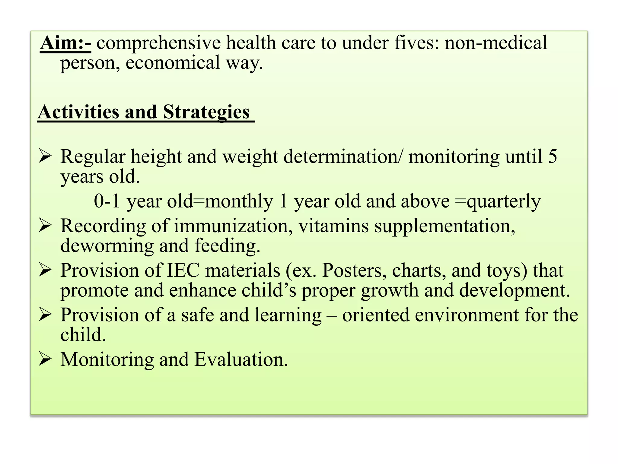 Under five clinic | PPTX