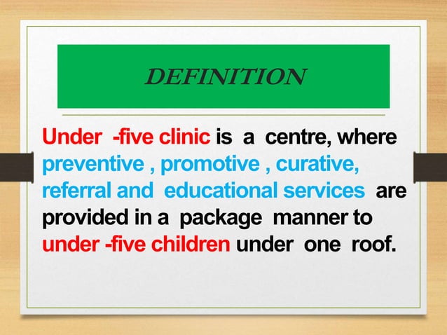 Under five clinic | PPTX