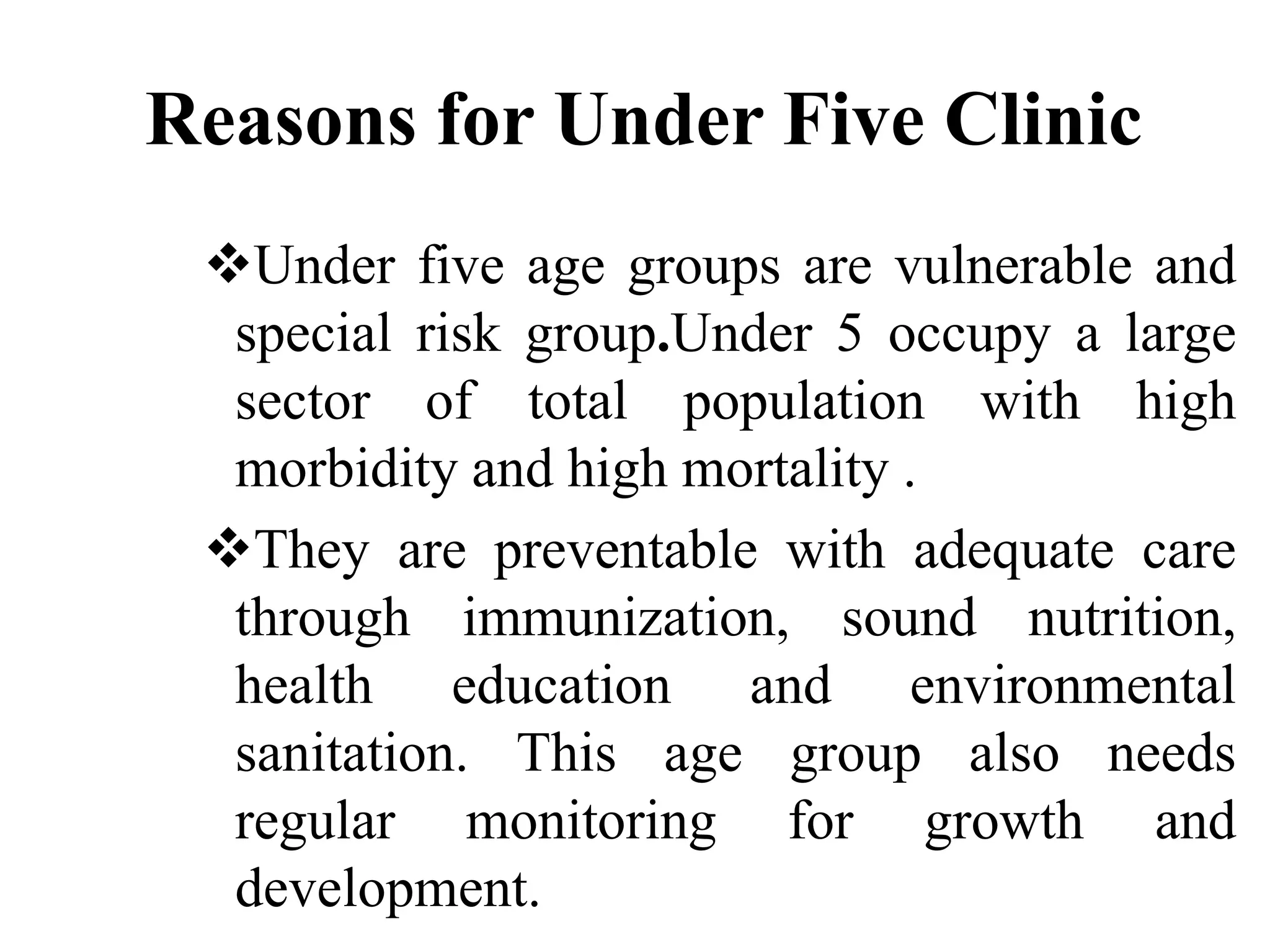 Under Five Clinic (Well Baby Clinic.pptx