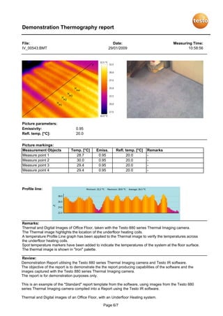 Underfloor heating demo report | PDF