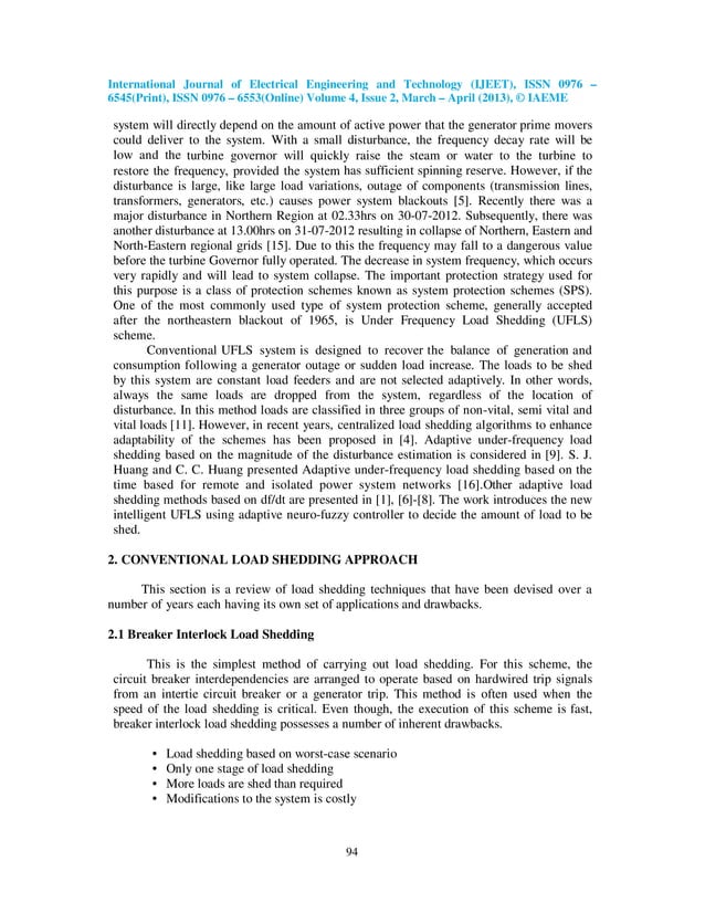 Under frequency load shedding for energy management using anfis case study | PDF | Internet of ...