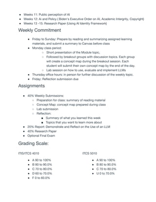 AI Literacy -Undergrad_Graduate Course | PDF