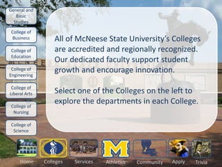 McNeese State University 2013 | PPTX