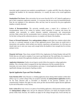 Undergraduate Application Timeline - Your Guide to a Smooth Process ...