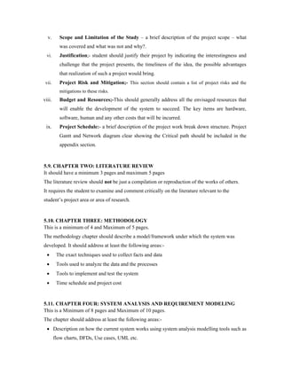 Undergraduate Project Paper Guidelines_1.pdf | Undergraduate Education ...