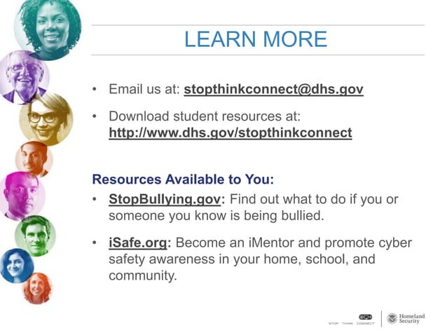 Undergraduate Student Presentation STOP.THINK.CONNECT™ NATIONAL ...