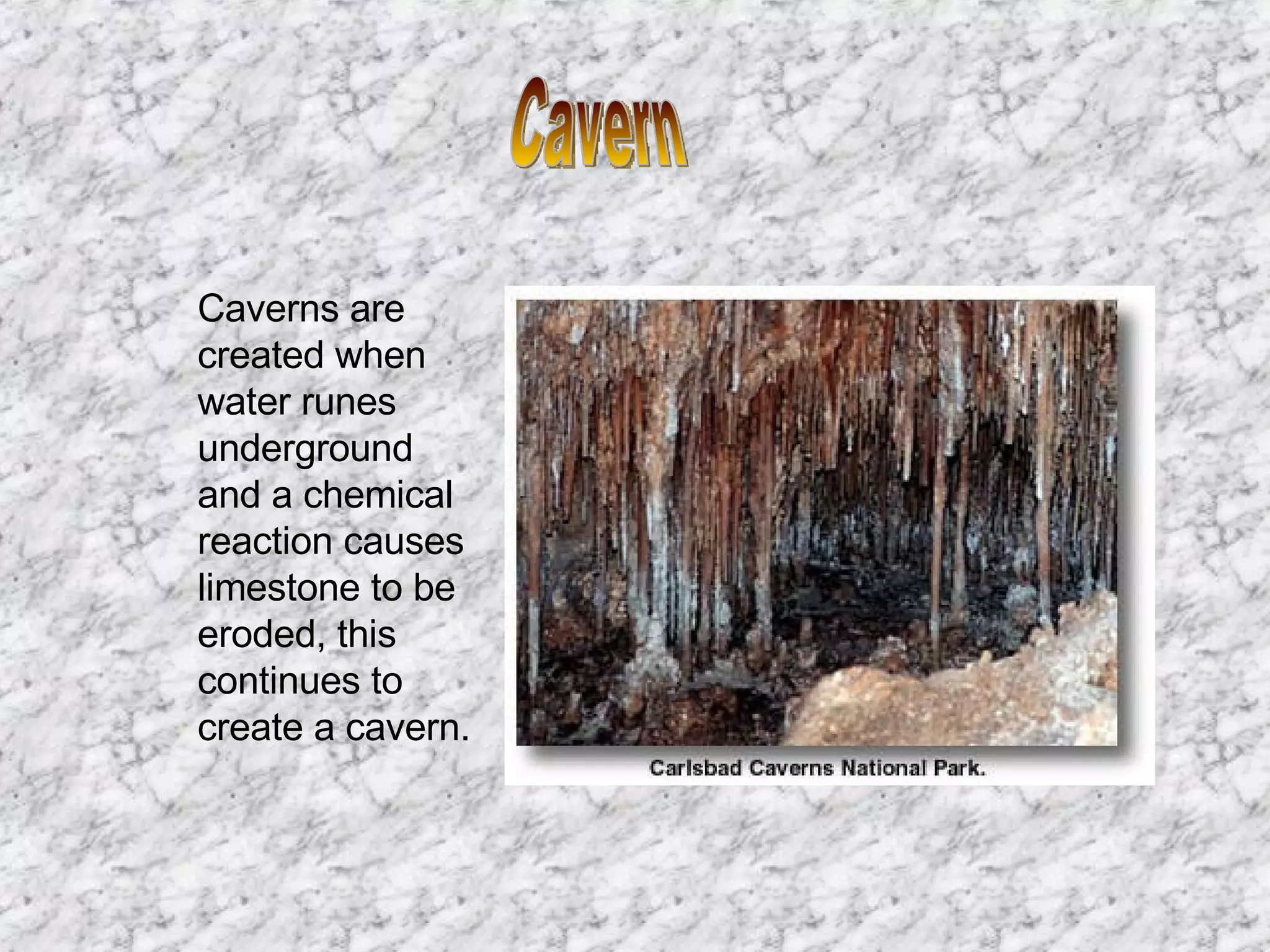 Underground Limestone Features | PPT