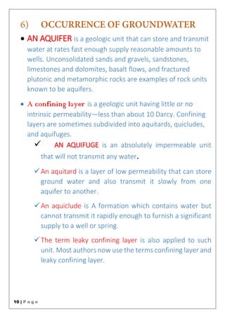 Underground water | PDF