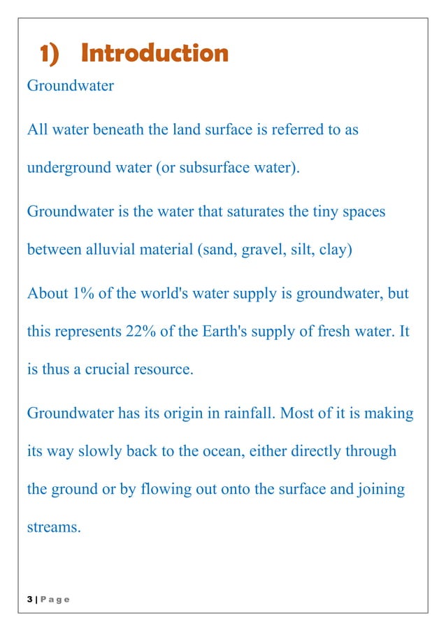 Underground water | PDF | Geography | Science