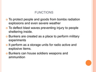 Under ground bunker | PPTX