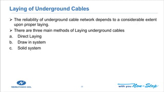 Underground cable | PPTX