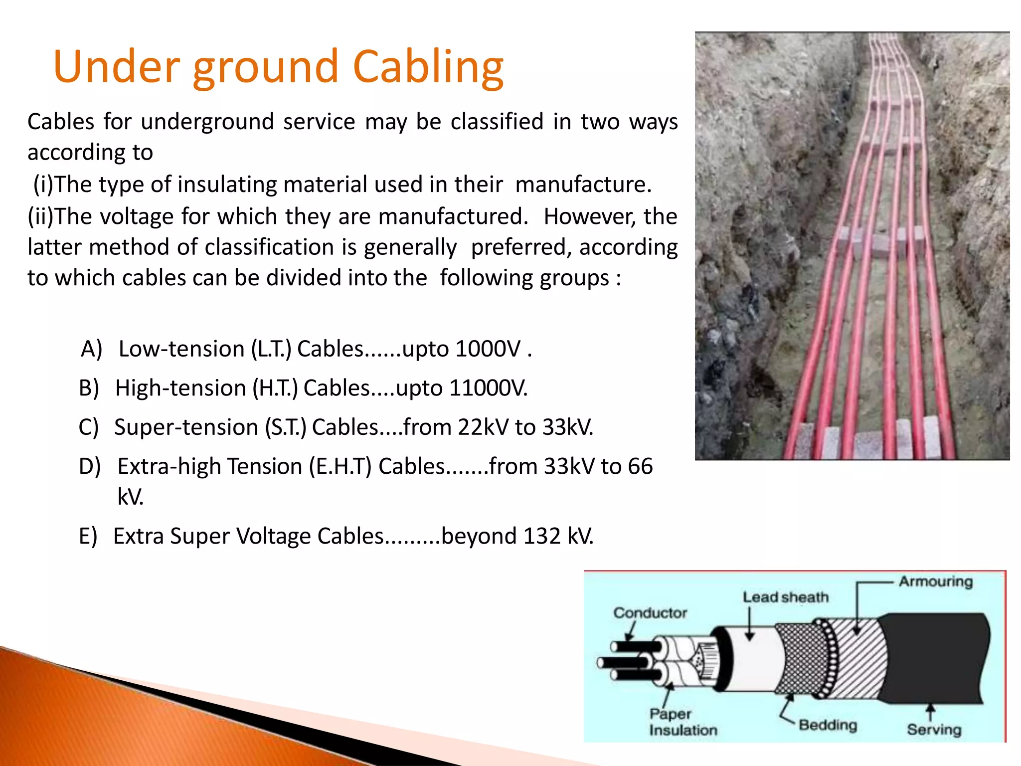 Underground cables vs overhead lines | PPTX