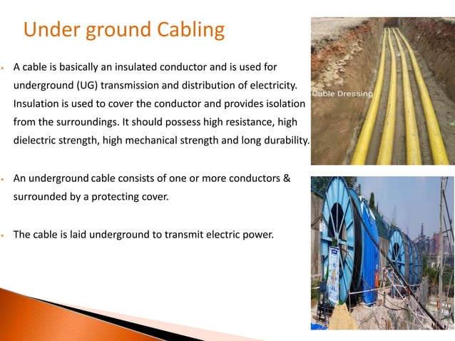 Underground cables vs overhead lines | PPTX