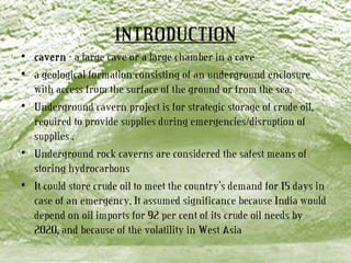 Underground cavern project | PPT