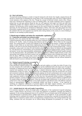 Underground coal mining in india | PDF