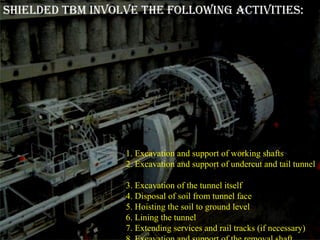 Underground construction Techniques civil final year seminar | PPT