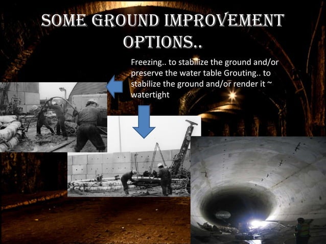 Underground construction Techniques civil final year seminar | PPT