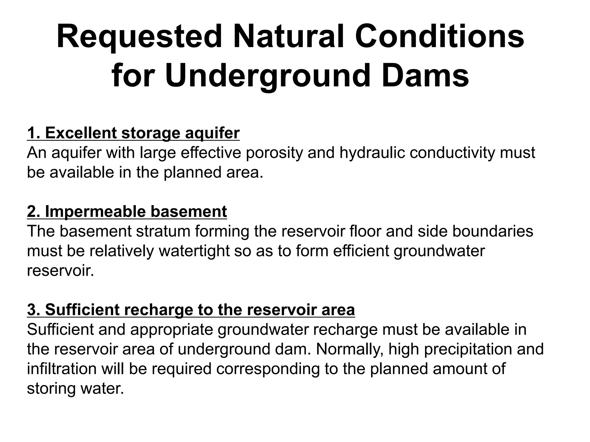 Under ground dams design | PPSX