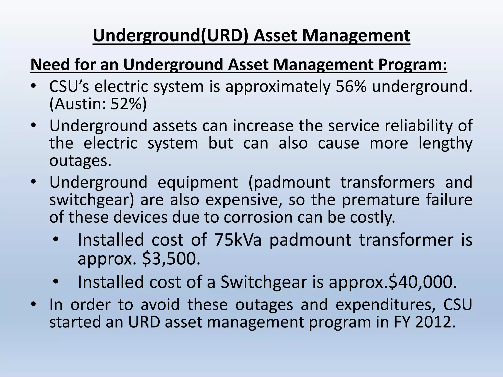 Underground Electric Distribution System | PPTX