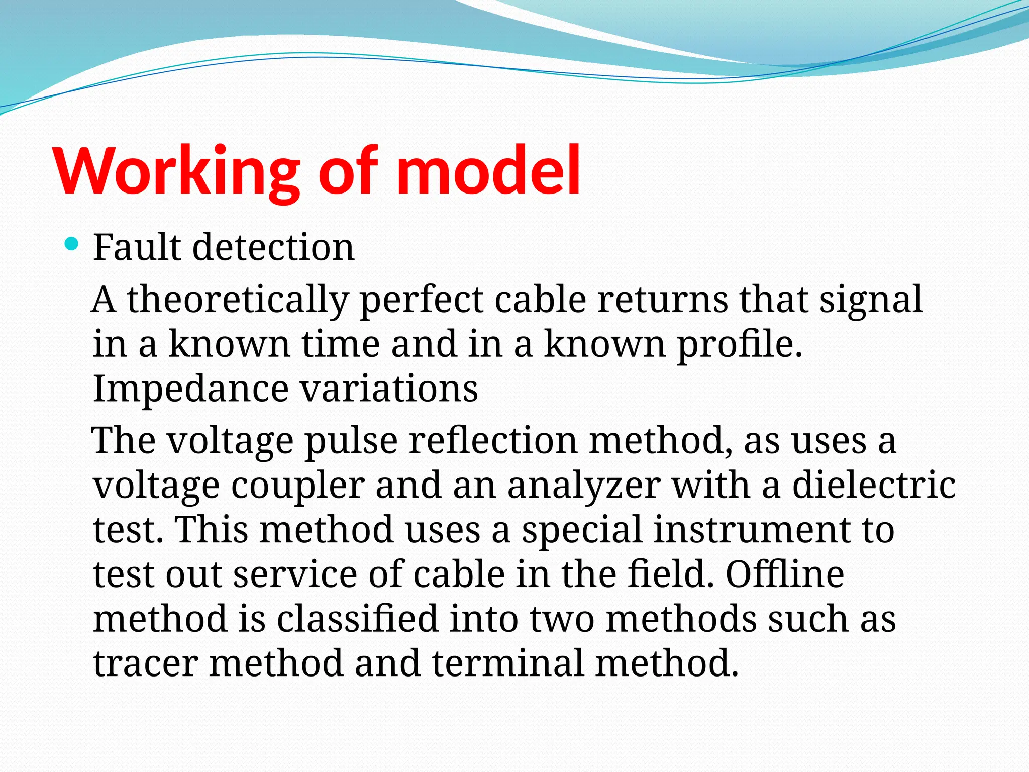 Underground Impedance cable Fault - PPT - 1.pptx