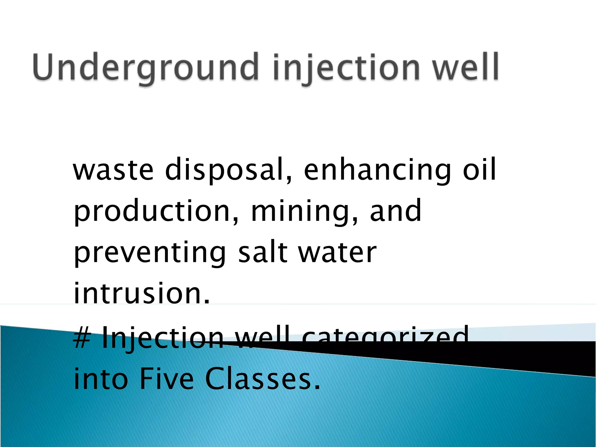 Underground Injection Control | PPT