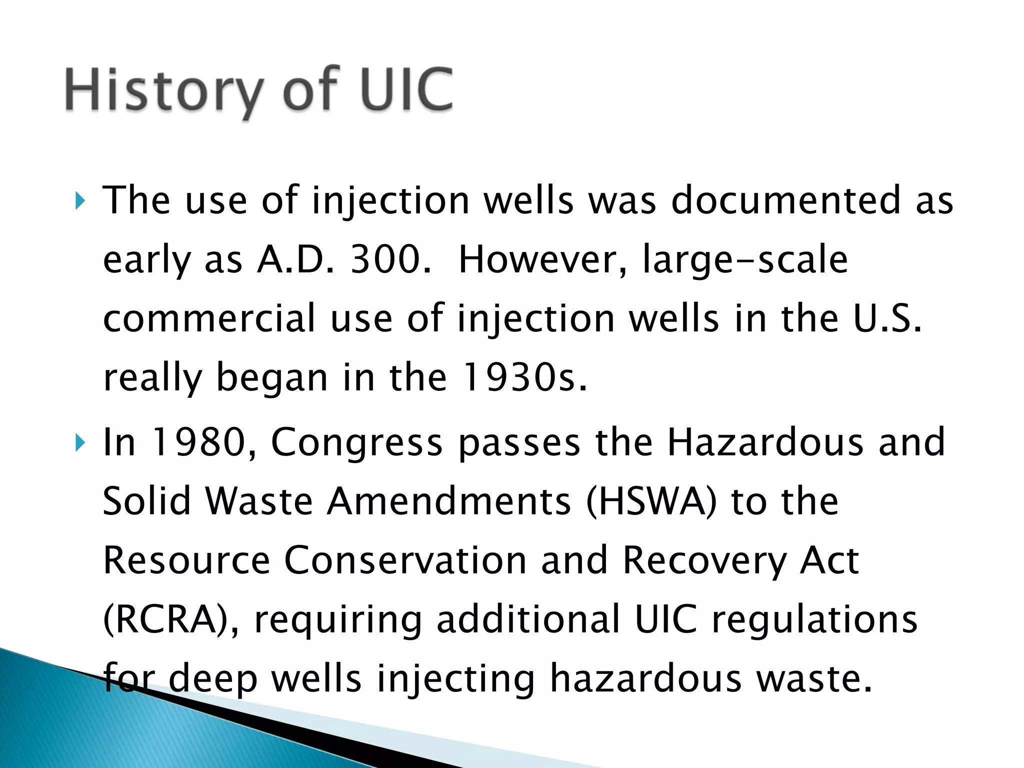 Underground Injection Control | PPT