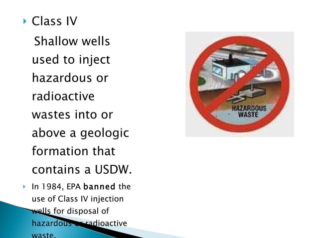 Underground Injection Control | PPT | Geology | Science
