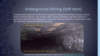 Underground mining | PPTX