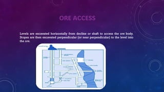 UNDERGROUND MINING presentation by final year students | PDF ...