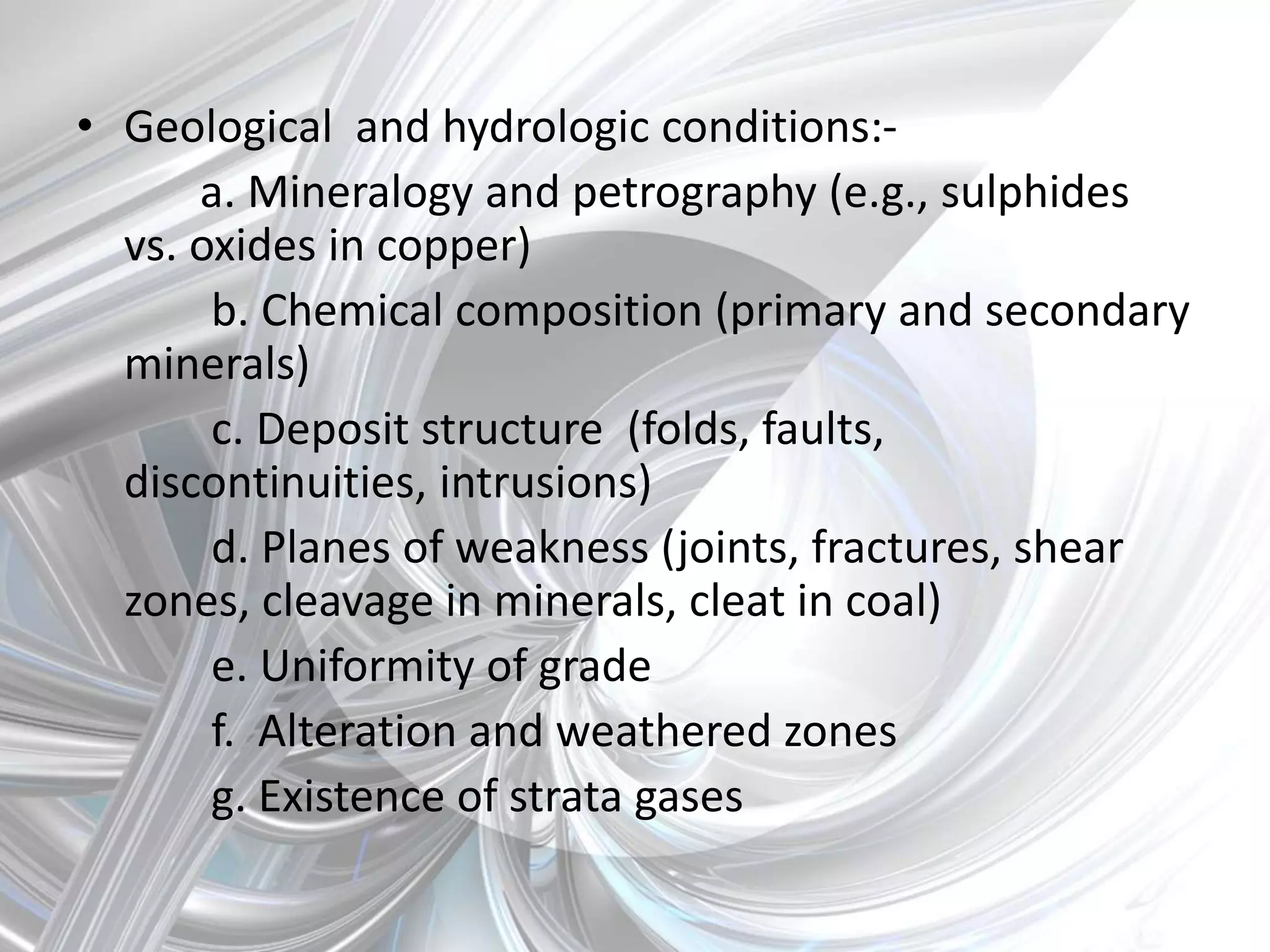 Underground mining method | PPTX