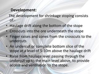 Underground mining method | PPTX