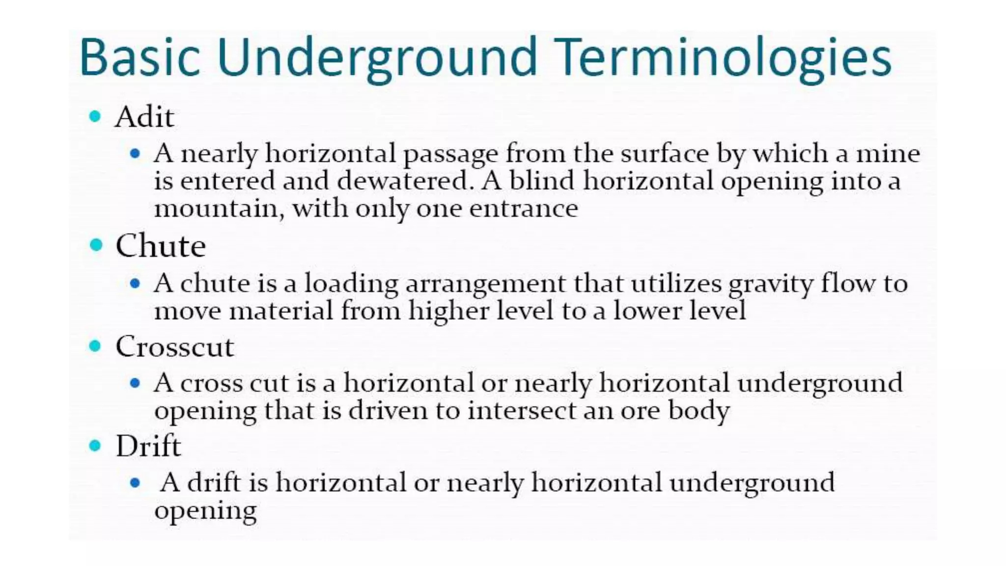 Underground mining method natural support and caving | PPTX