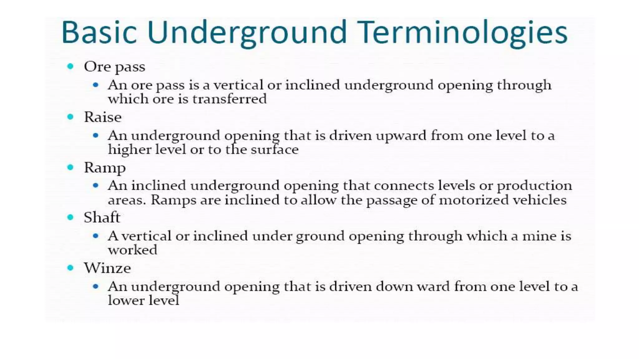 Underground mining method natural support and caving | PPTX